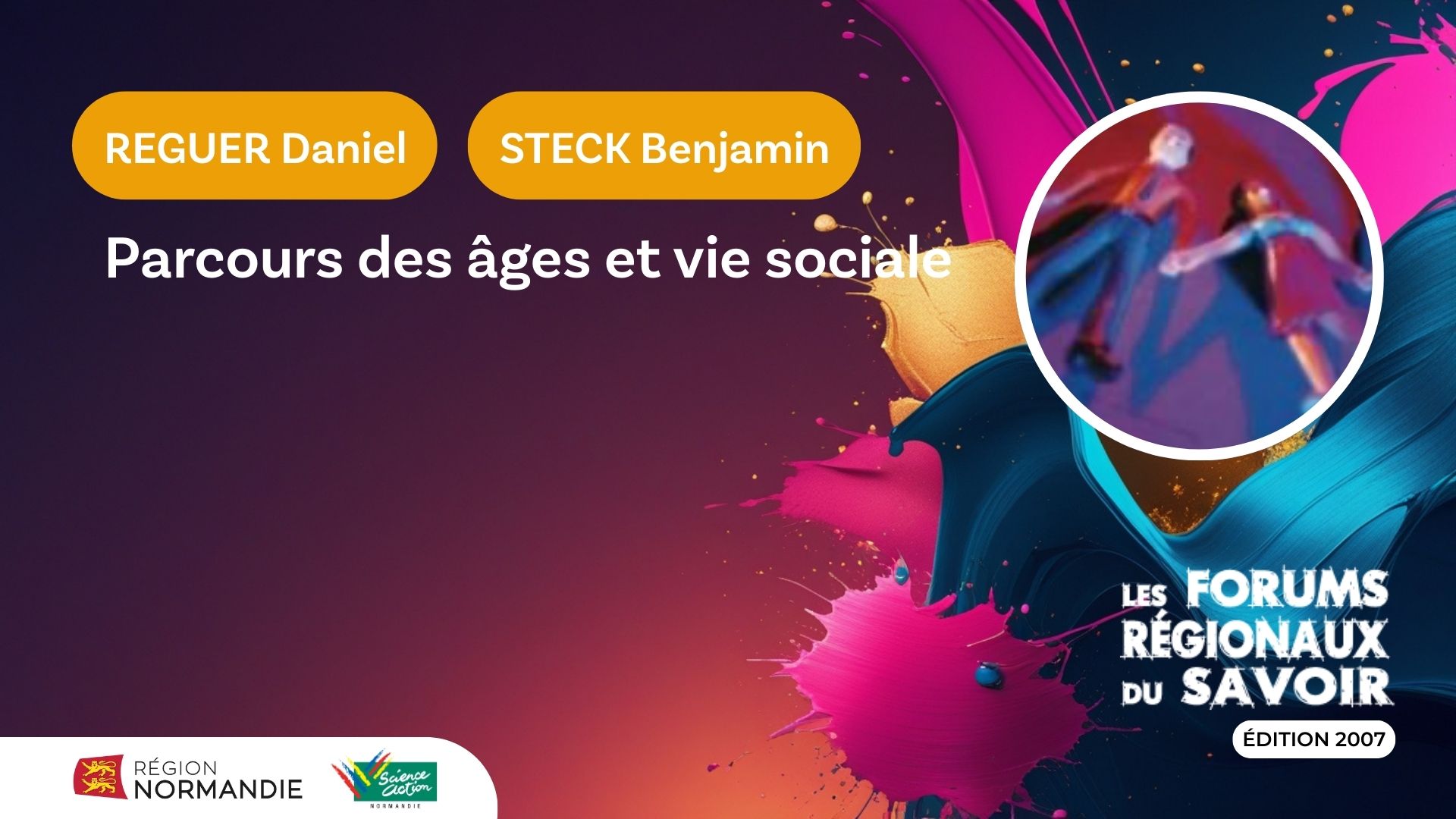 Daniel Reguer et Benjamin Steck - parcours des âges et vie sociale - L ...